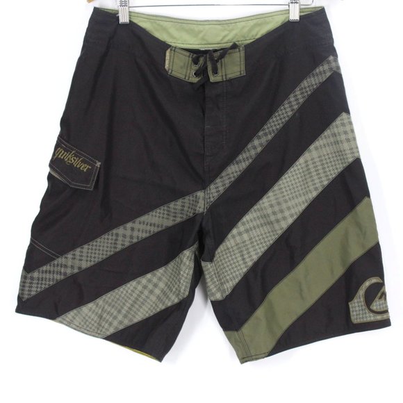 Quiksilver | Shorts | Vintage Quiksilver Board Shorts Mens Casual Black ...